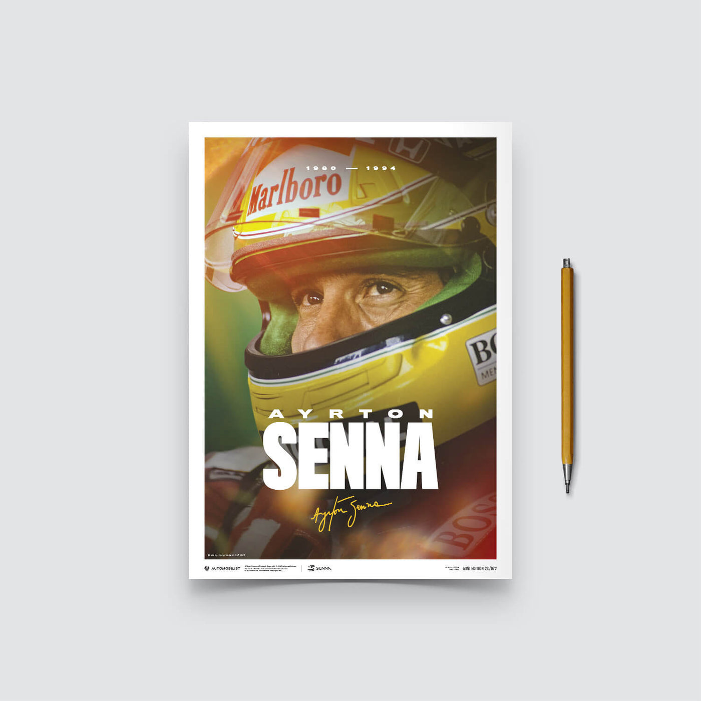 McLaren MP4/4 Ayrton Senna San Marino GP 1988 Poster | Automobilist