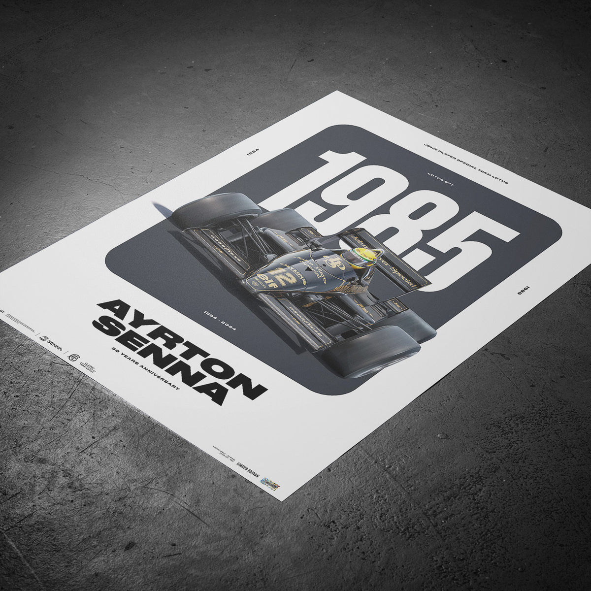 Ayrton Senna Classic Team Lotus 97T | 40 YEARS OF LEGACY | Limited ...