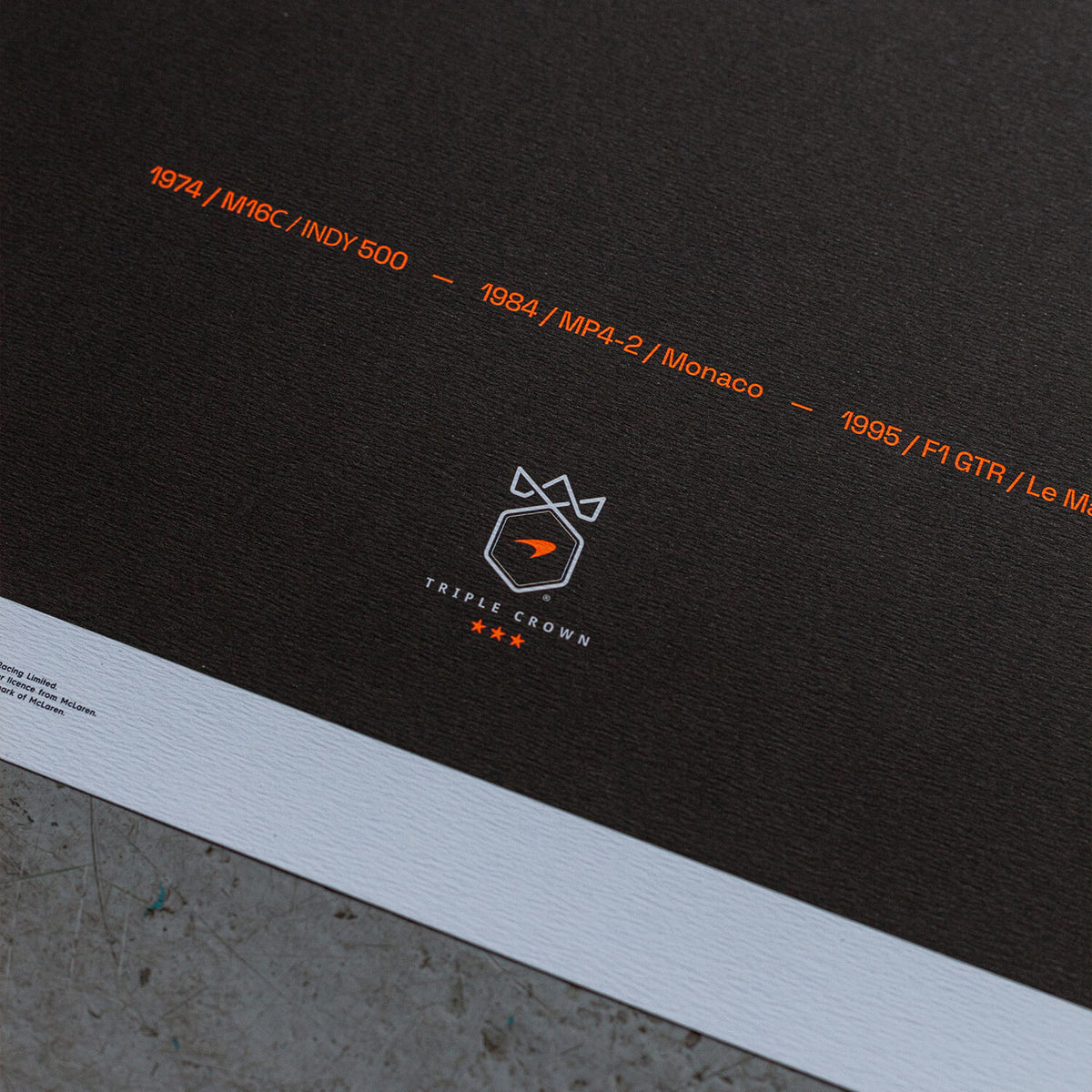 Oscar Piastri | 2023 The Triple Crown Livery 60th Anniversary | Signed ...