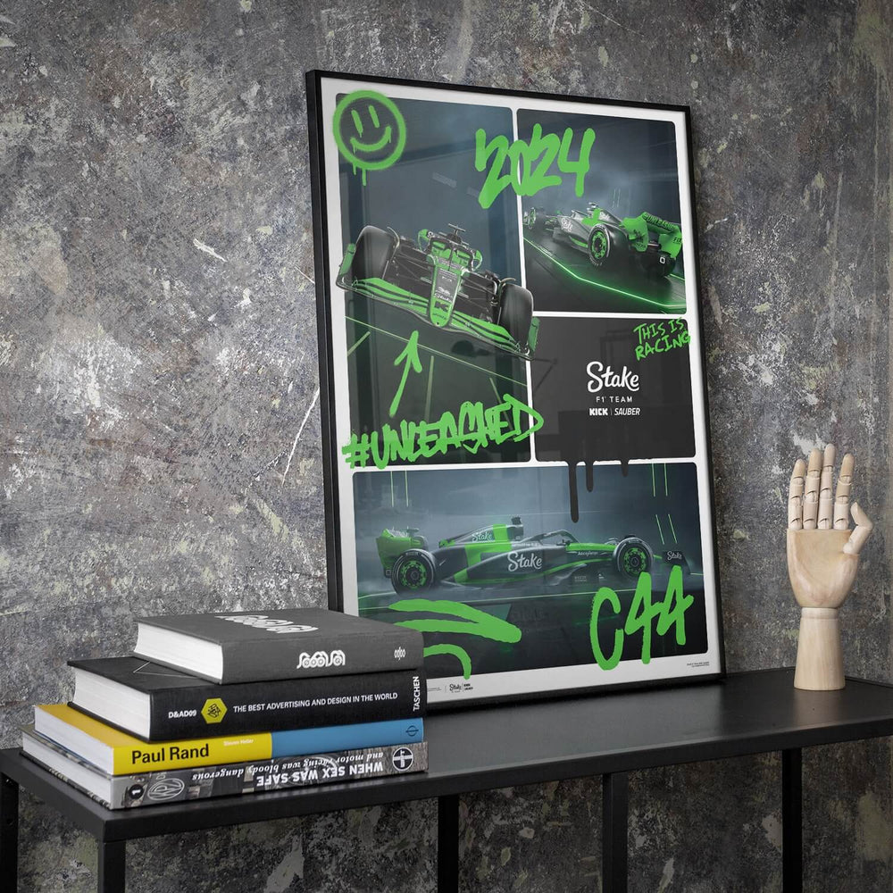 KICK Sauber C44 | 2024 #Unleashed | Stake F1 Team KICK Sauber Poster | Automobilist
