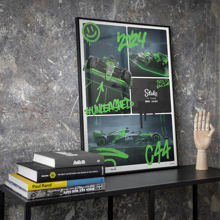 KICK Sauber C44 | 2024 #Unleashed | Stake F1 Team Poster | Automobilist