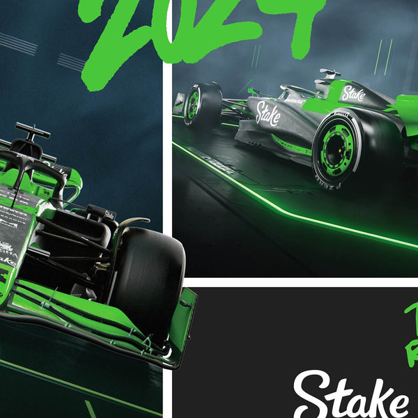 KICK Sauber C44 | 2024 #Unleashed | Stake F1 Team KICK Sauber Poster | Automobilist