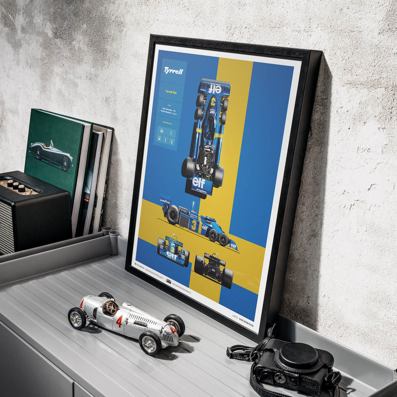 Tyrrell P34 | 1976 Blueprint | Tyrrell Poster | Automobilist