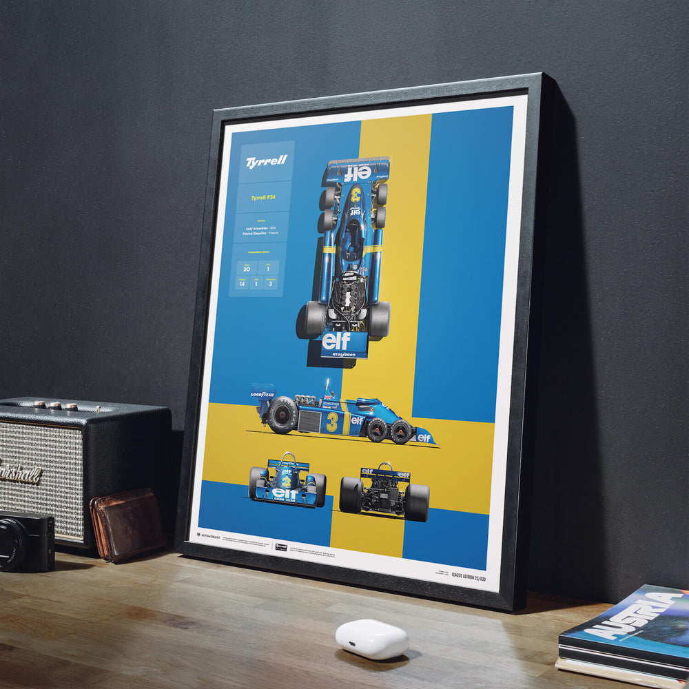 Tyrrell P34 | 1976 Blueprint | Tyrrell Poster | Automobilist