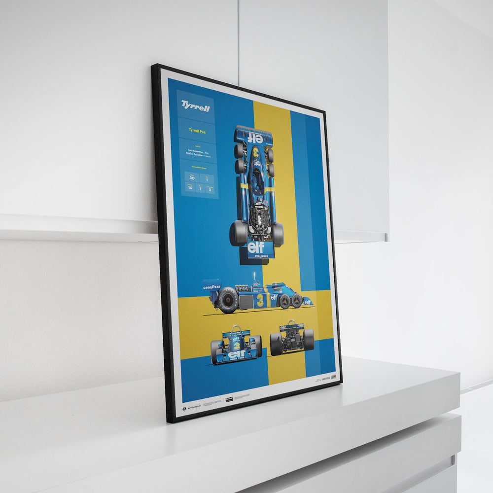 Tyrrell P34 | 1976 Blueprint | Tyrrell Poster | Automobilist