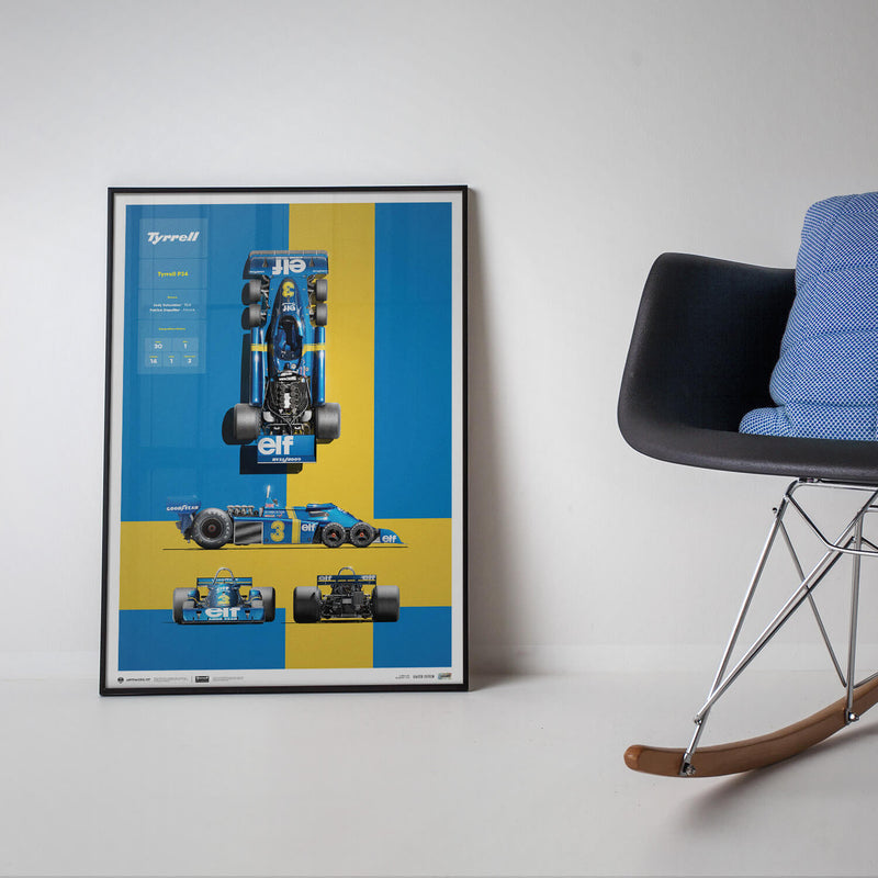Tyrrell P34 | 1976 Blueprint | Tyrrell Poster | Automobilist