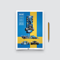 Tyrrell P34 | 1976 Blueprint | Tyrrell Poster | Automobilist