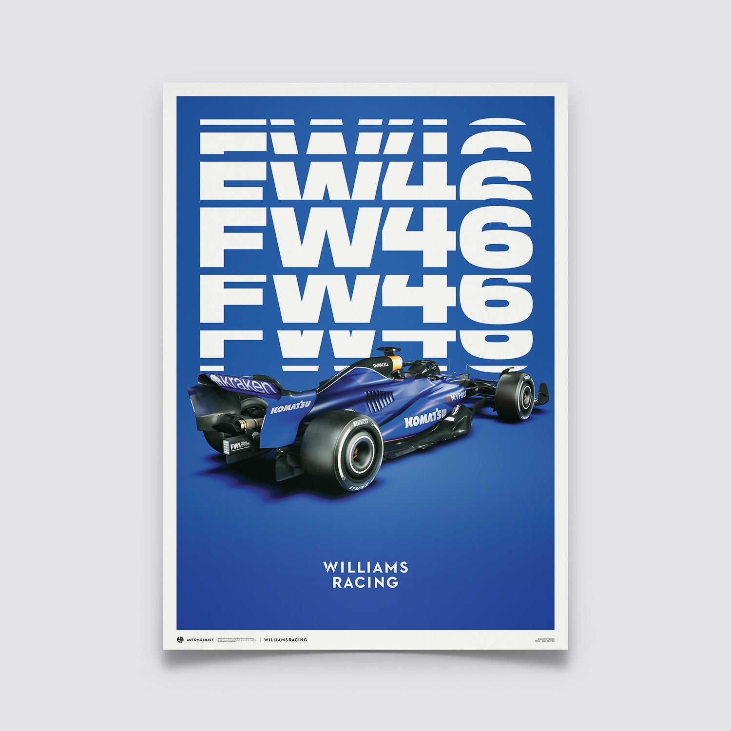 Williams Racing FW46 | 2024 History In The Making | Williams Poster ...
