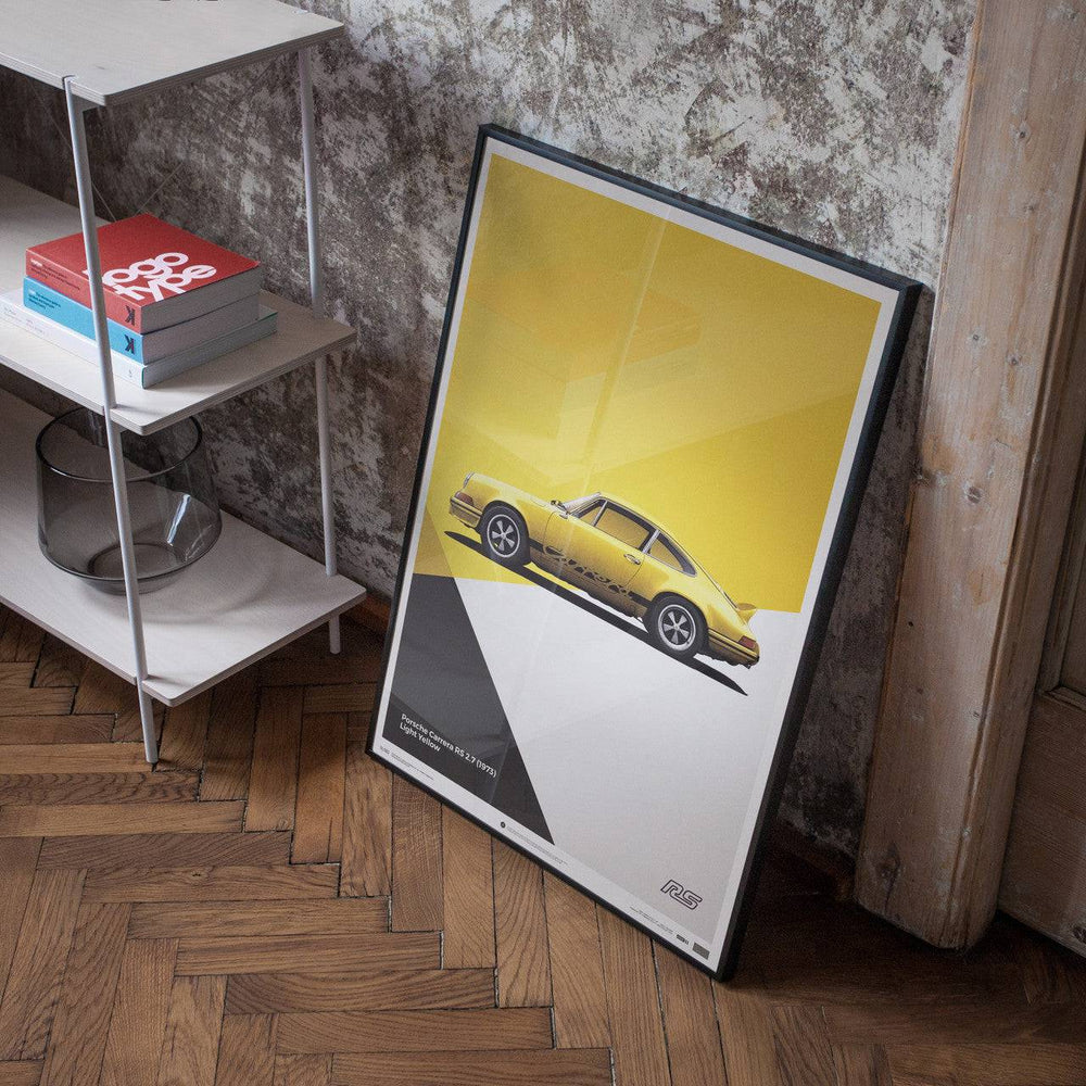 Porsche 911 RS | 1973 Yellow | Porsche Poster | Automobilist