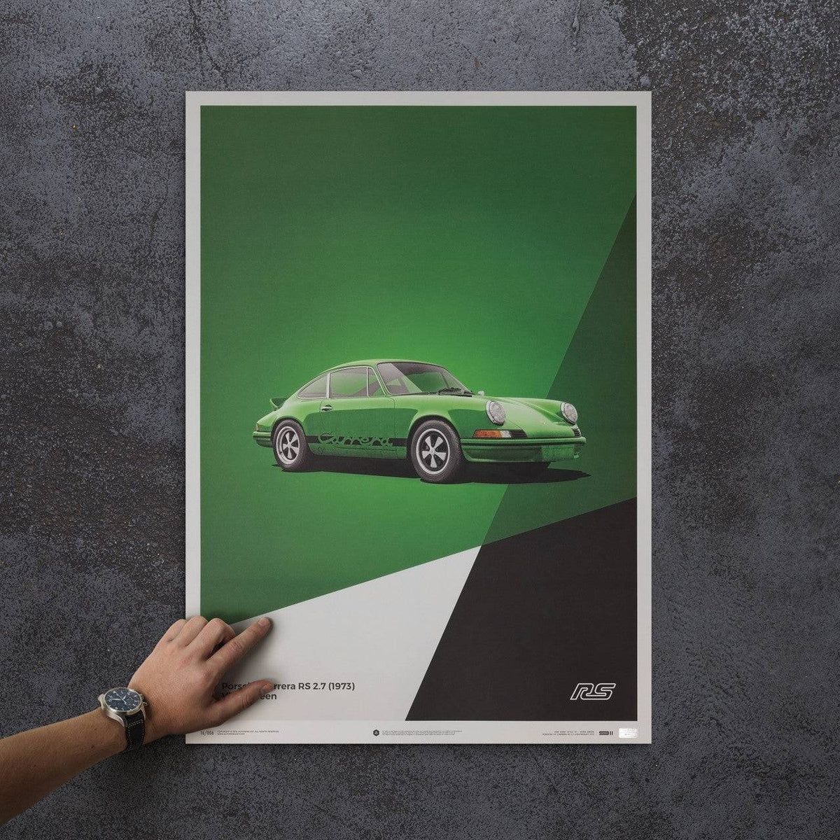 Porsche 911 RS | 1973 Green | Porsche Poster | Automobilist