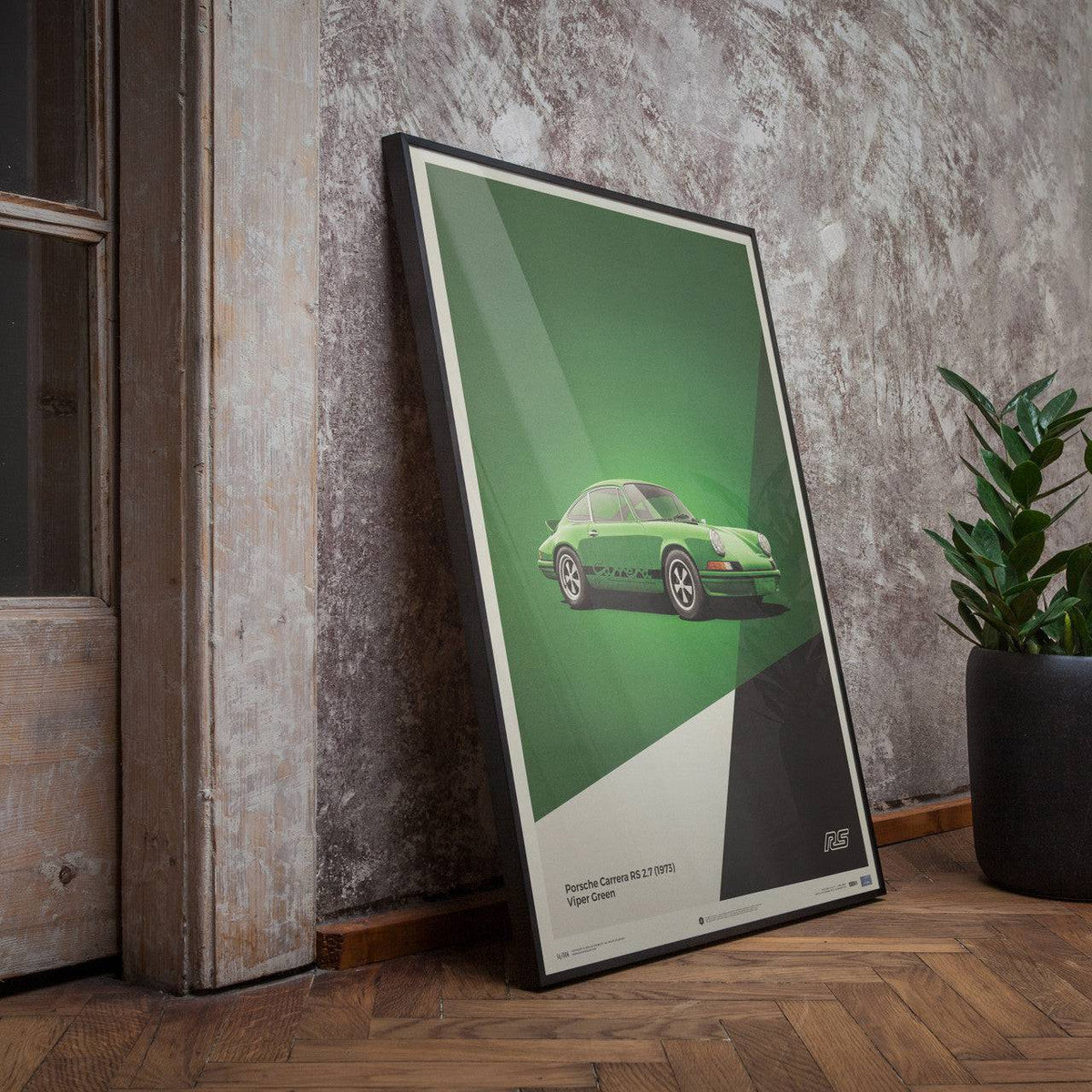 Porsche 911 RS | 1973 Green | Porsche Poster | Automobilist