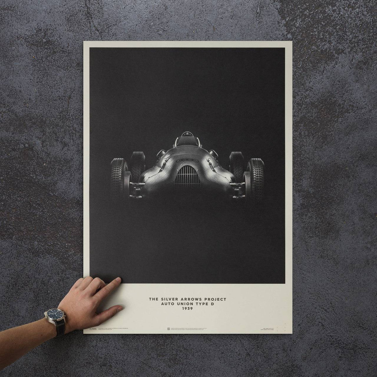 Auto Union Type D | 1939 Silver | Auto Union Poster | Automobilist