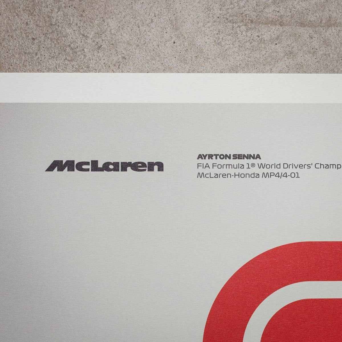 Formula 1® Decades | McLaren 1980s | Unique Numbers Poster | Automobilist