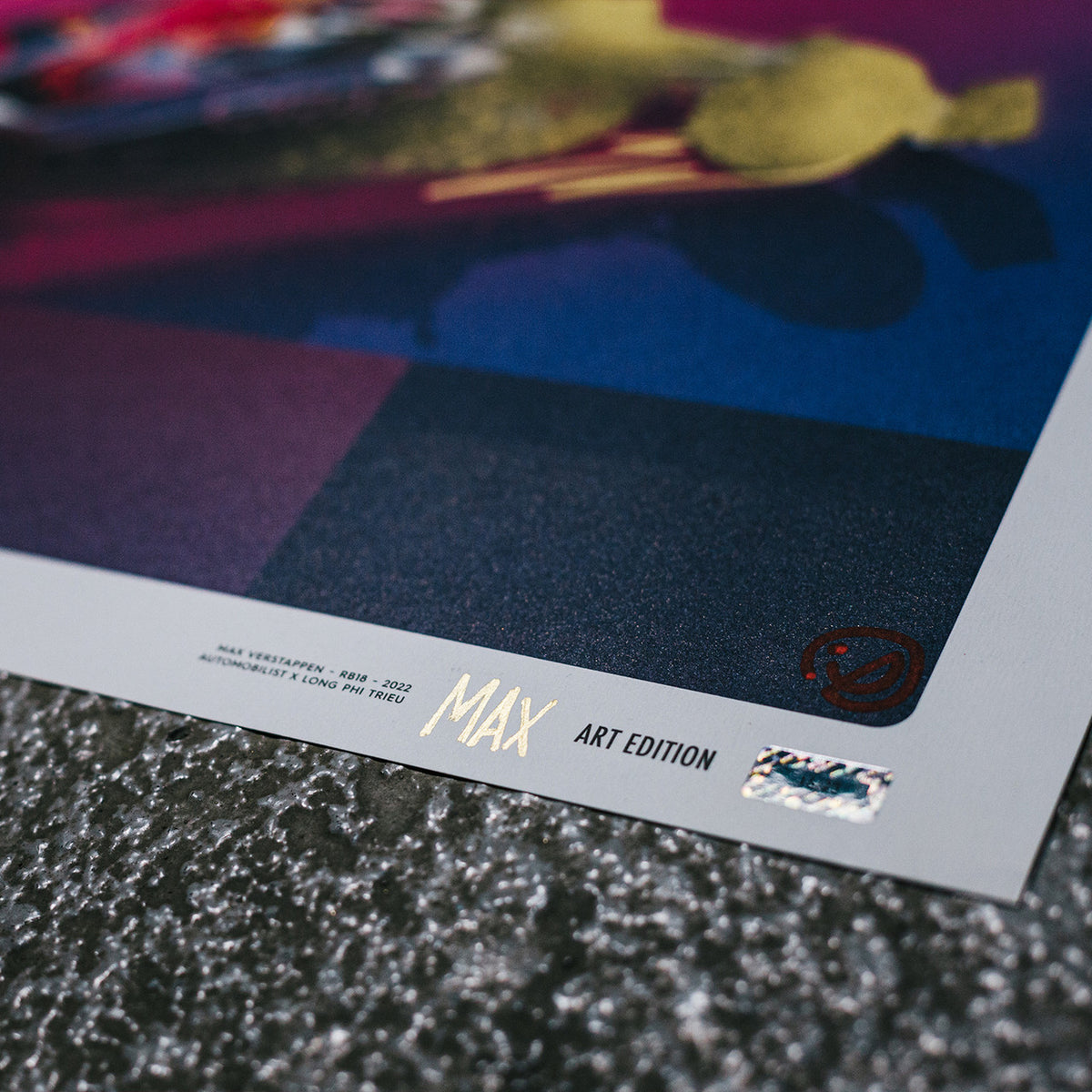 Max Verstappen | 2022 Art to the Max | Art Edition #16/25 Oracle Red ...