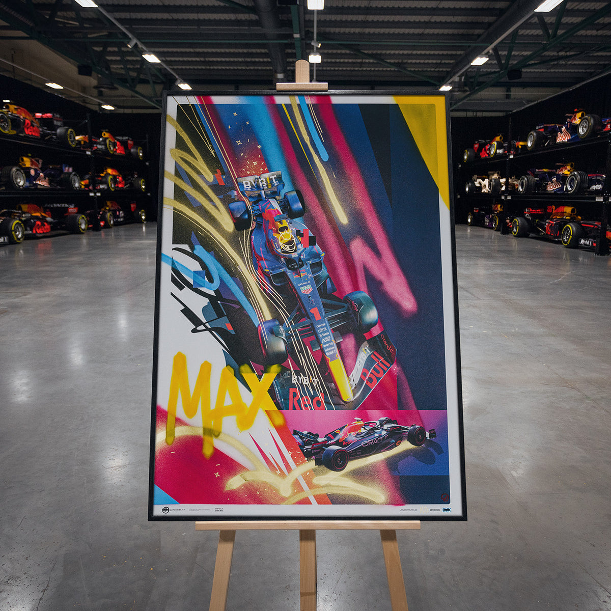 Max Verstappen | 2022 Art to the Max | Art Edition #19/25 Oracle Red ...