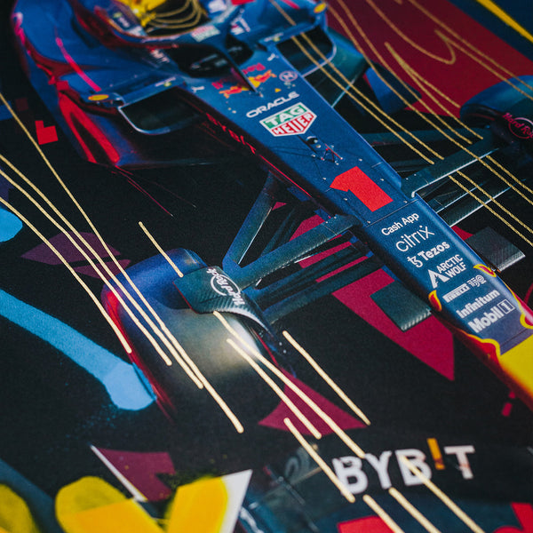 Max Verstappen | 2022 Art to the Max | Art Edition #22/25 Oracle Red ...