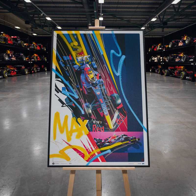 Max Verstappen | 2022 Art to the Max | Art Edition #22/25 Oracle Red ...