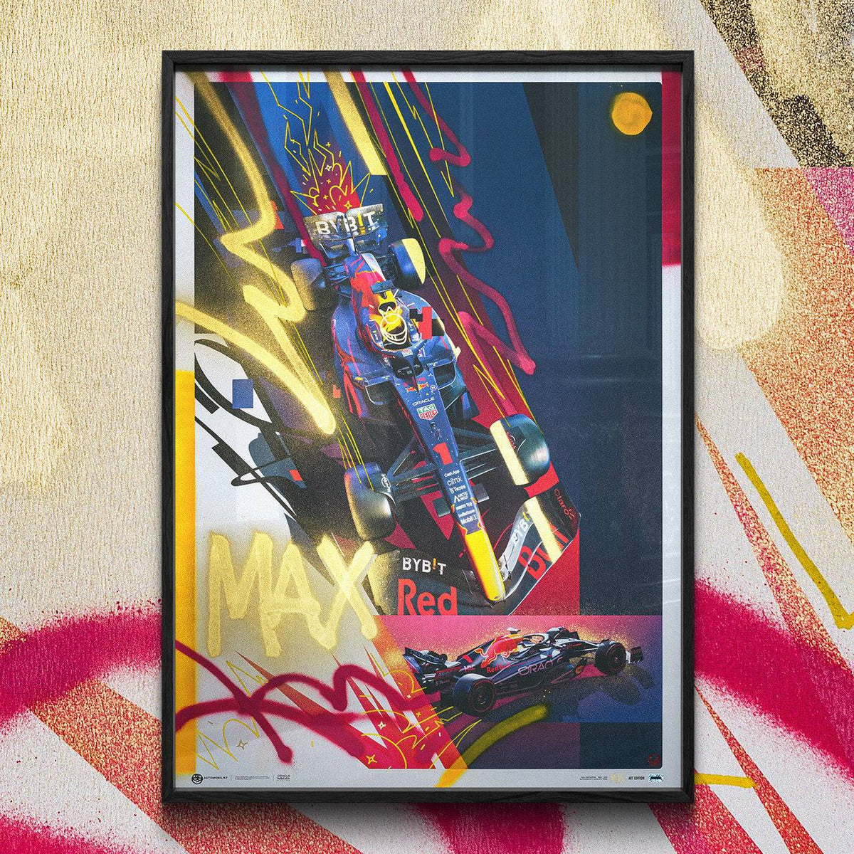 Max Verstappen | 2022 Art to the Max | Art Edition #23/25 Oracle Red ...