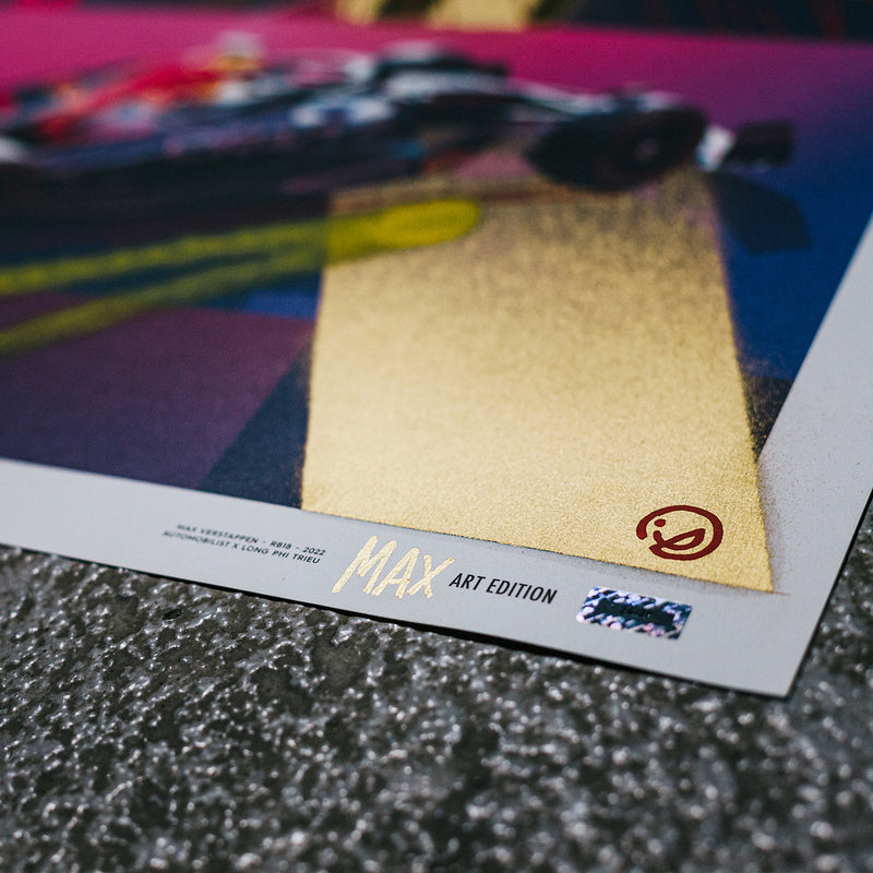 Max Verstappen | 2022 Art to the Max | Art Edition #24/25 Oracle Red ...