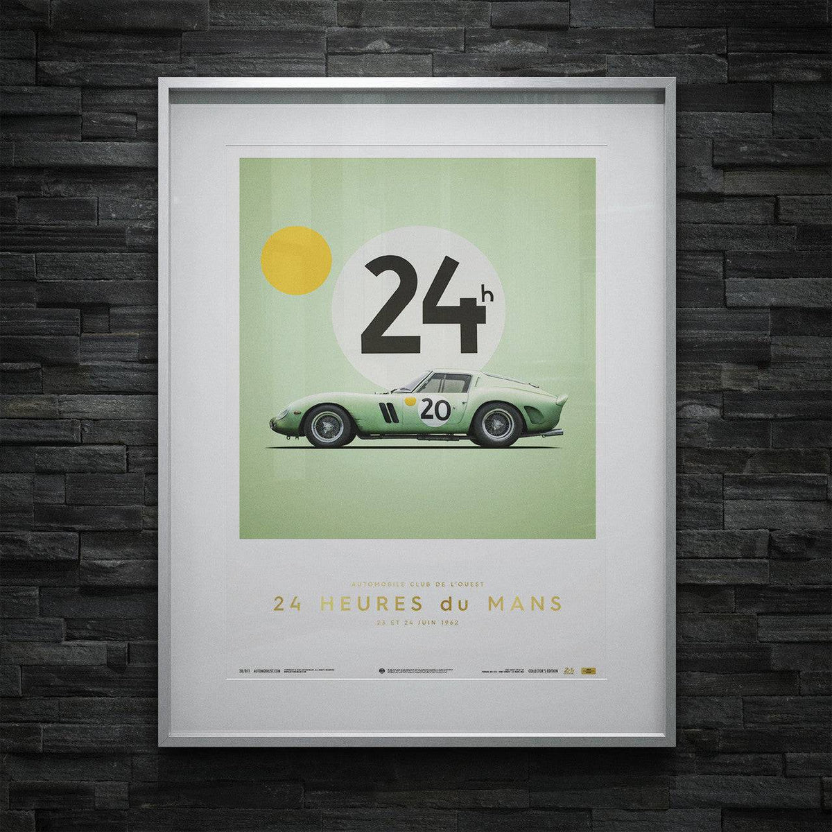 Ferrari 250 GTO | 1962 Green | Collector's Edition 24h Le Mans Poster ...