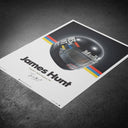 James Hunt | 1976 Helmet | Hunt Poster | Automobilist
