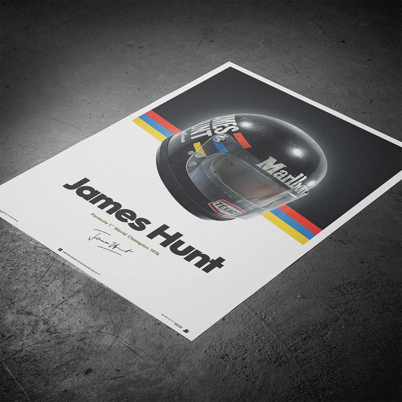 James Hunt | 1976 Helmet | Hunt Poster | Automobilist