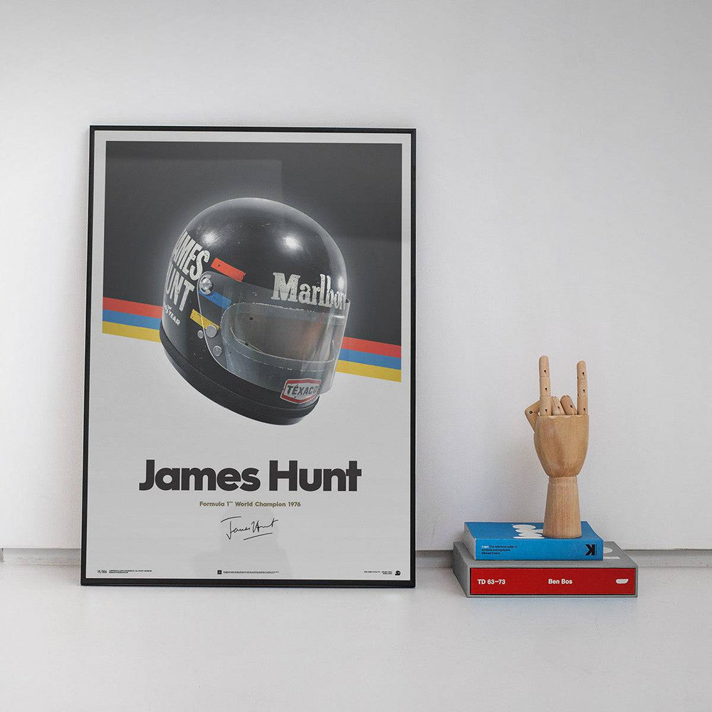 James Hunt | 1976 Helmet | Hunt Poster | Automobilist