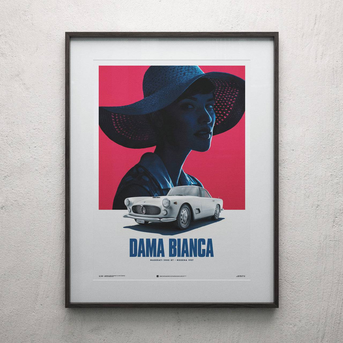 Maserati 3500 GT | 1957 Dama Bianca White | Maserati Poster | Automobilist