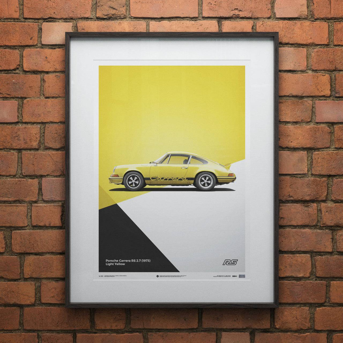 Porsche 911 RS | 1973 Yellow | Porsche Poster | Automobilist