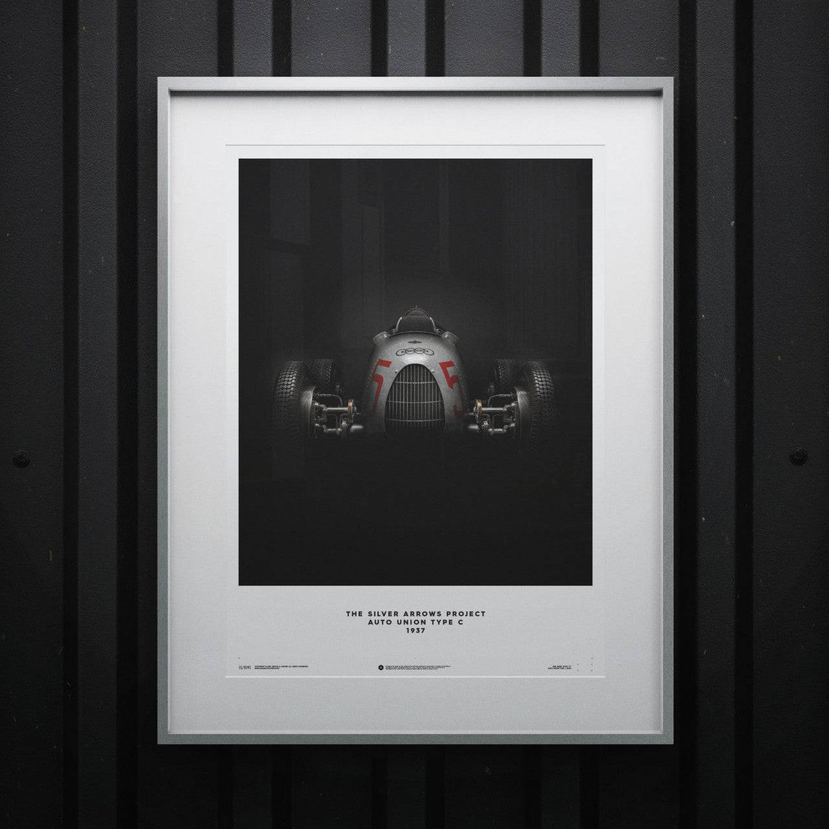 Auto Union Type C | 1937 Silver | Auto Union Poster | Automobilist