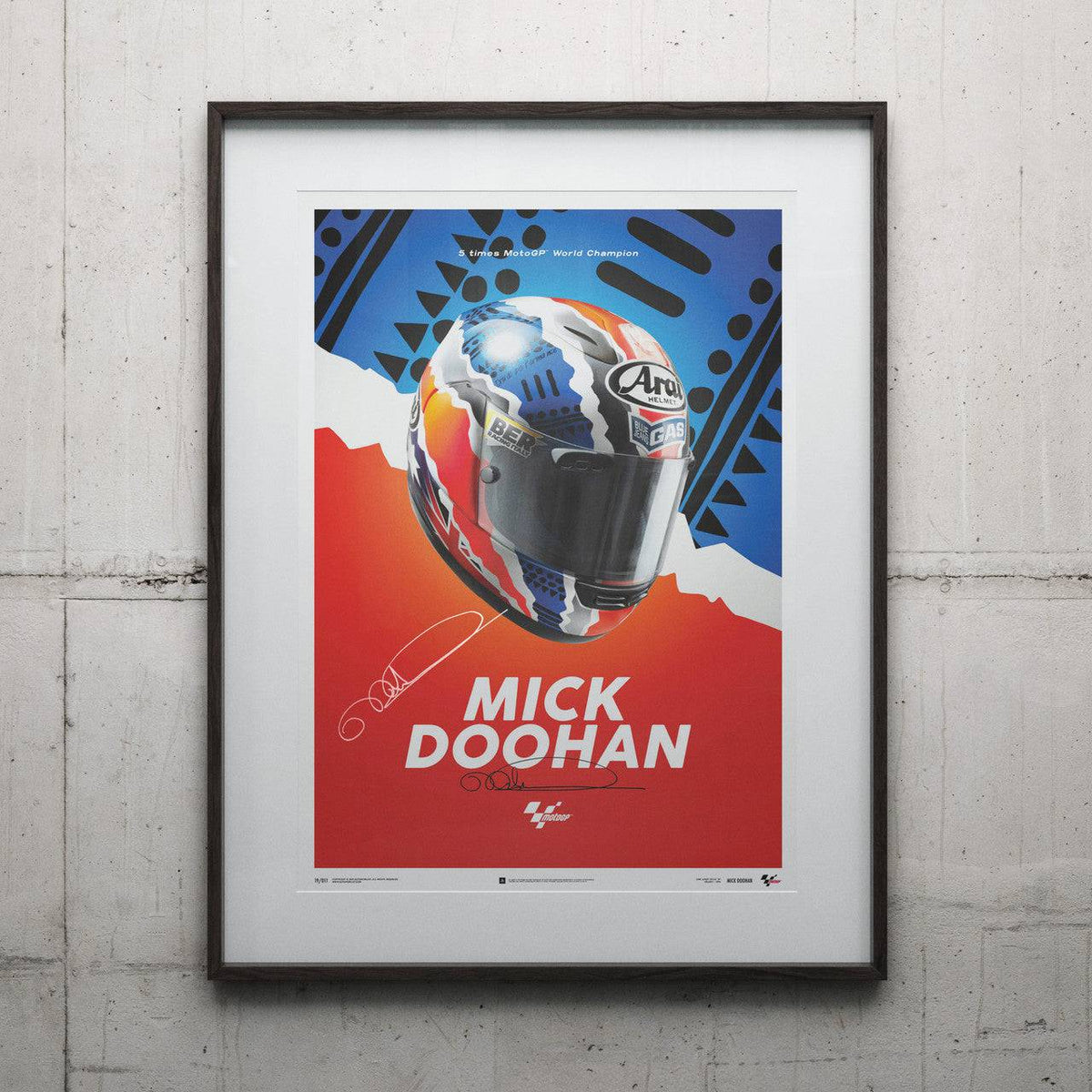 Signed by Mick Doohan | 1999 Helmet | Doohan Poster | Automobilist