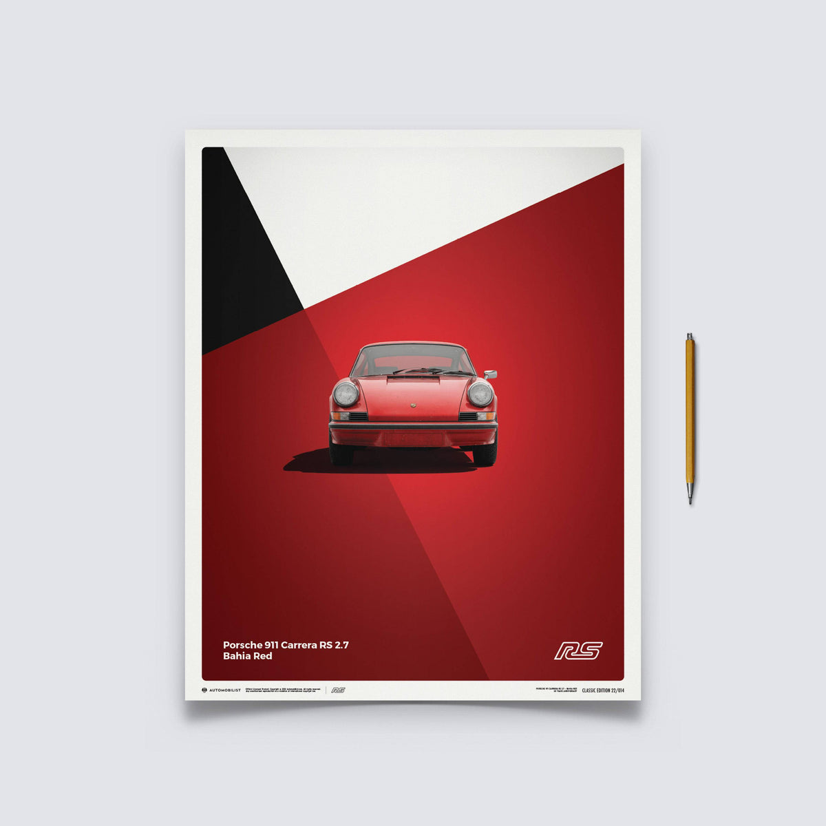 Porsche 911 RS | 1973 Red | Porsche Poster | Automobilist