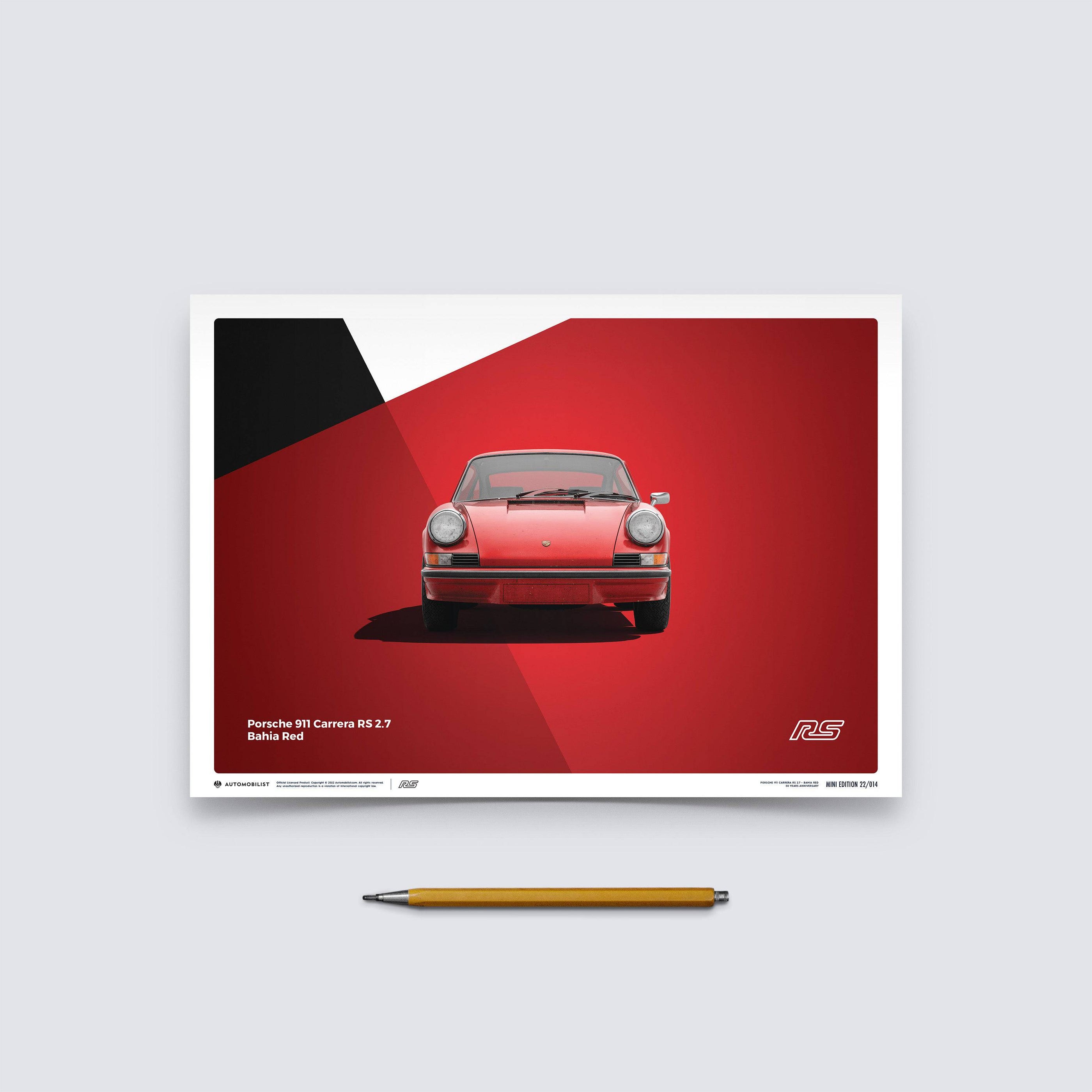 Porsche 911 RS | 1973 Red | Porsche Poster | Automobilist