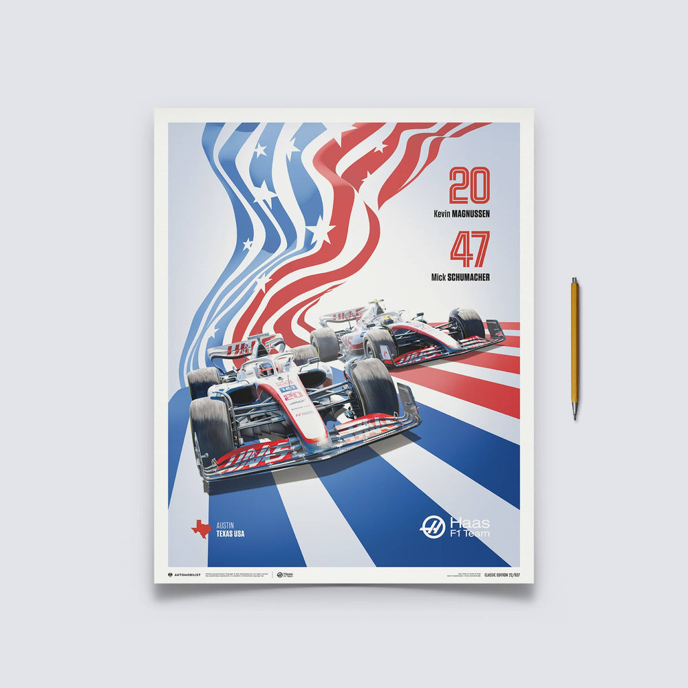 Haas F1 Team | 2022 United States Grand Prix | Haas Poster | Automobilist