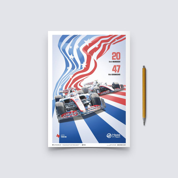 Haas F1 Team | 2022 United States Grand Prix | Haas Poster | Automobilist