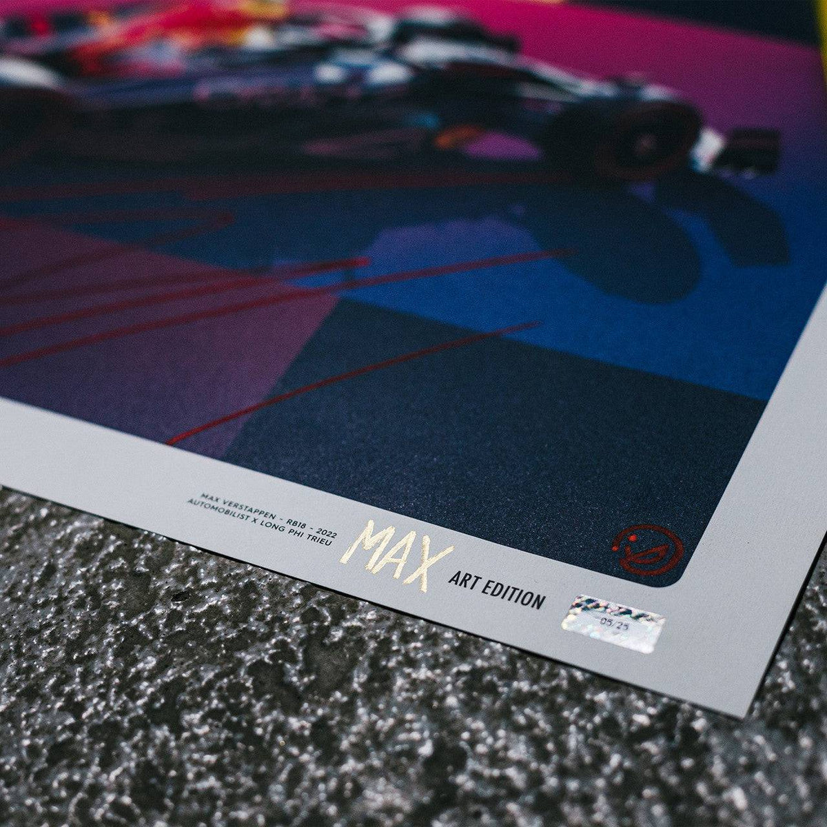 Max Verstappen | 2022 Art to the Max | Art Edition #05/25 Oracle Red ...