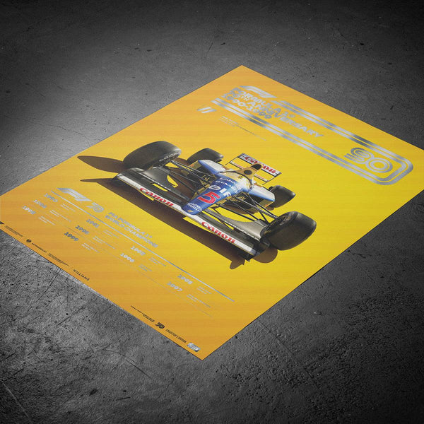 Formula 1® Decades | Williams 1990s | Collector's Edition Poster ...