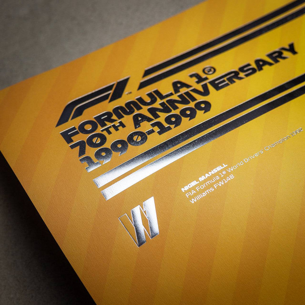 Formula 1® Decades | Williams 1990s | Collector's Edition Poster ...
