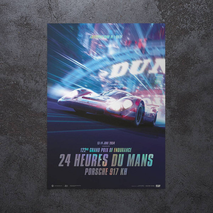 Porsche 917 KH | 2054 Future | Collector's Edition 24h Le Mans Poster | Automobilist