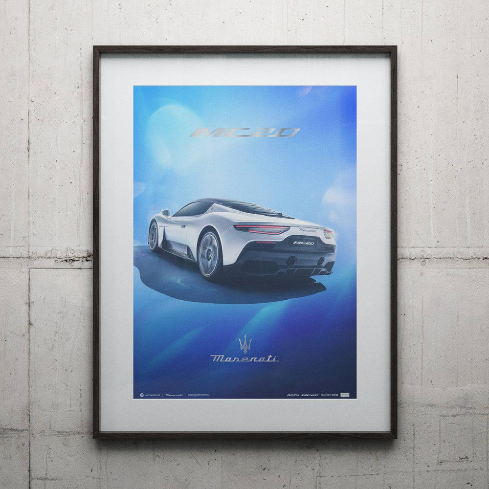 Maserati MC20 Rear | 2020 | Collector's Edition Maserati Poster ...