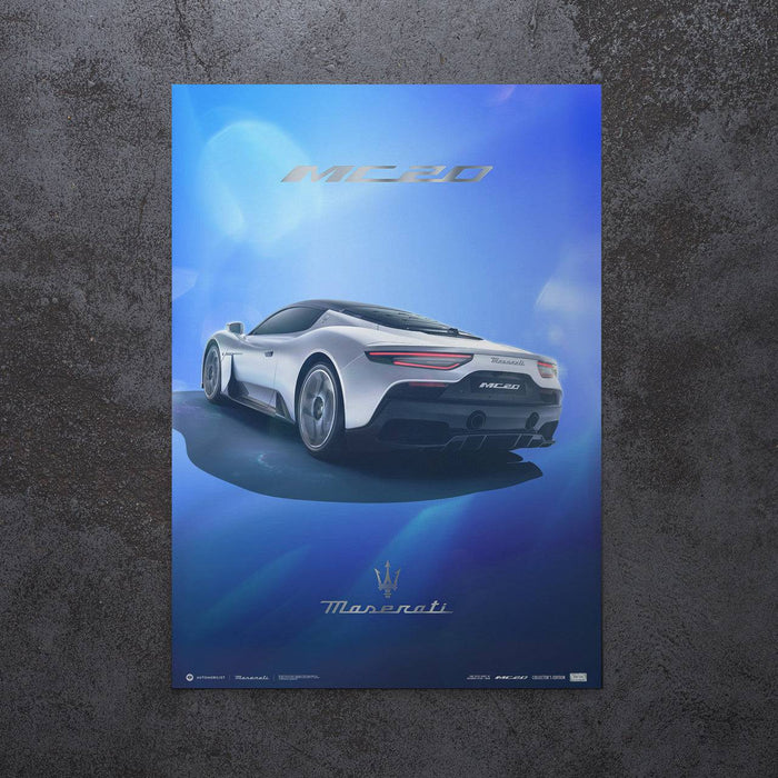 Maserati MC20 Rear | 2020 | Collector's Edition Maserati Poster ...