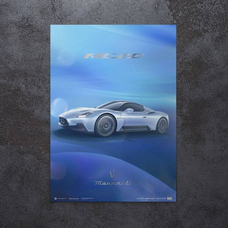 Maserati MC20 Side | 2020 | Collector's Edition Maserati Poster ...