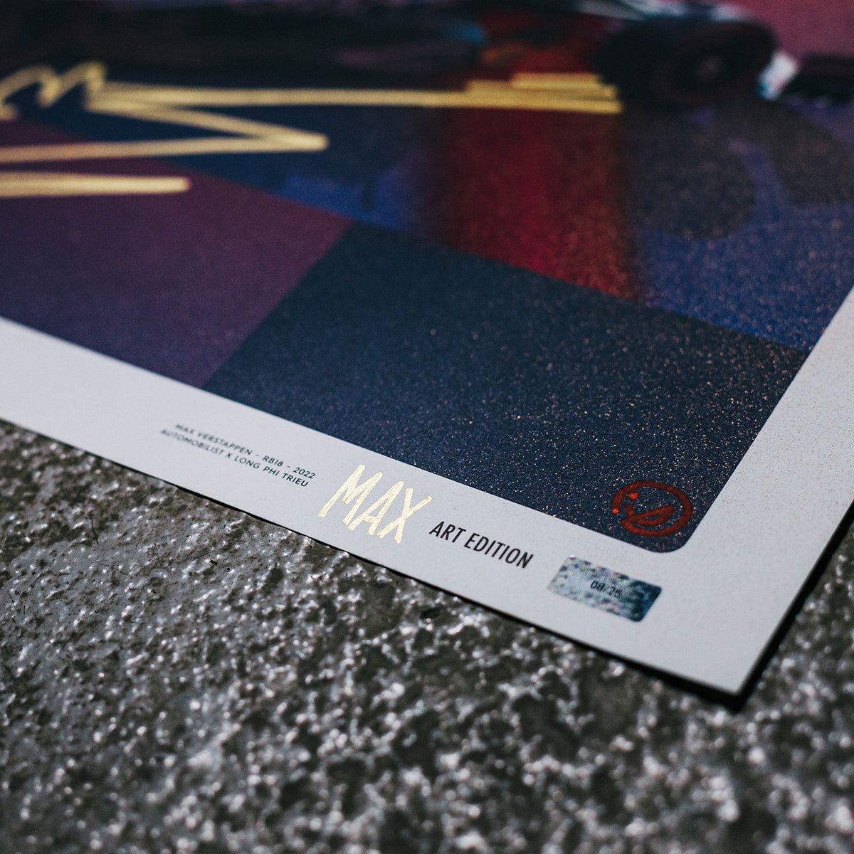 Max Verstappen | 2022 Art to the Max | Art Edition #08/25 Oracle Red ...