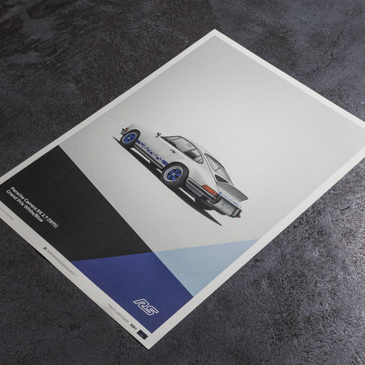 Porsche 911 RS | 1973 White | Porsche Poster | Automobilist