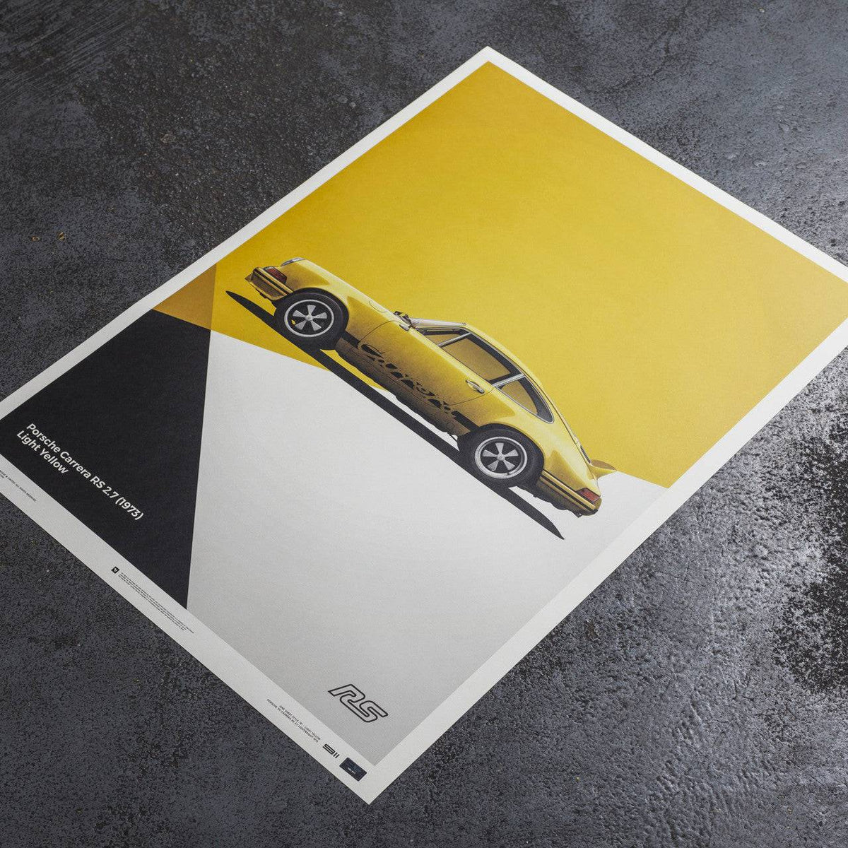 Porsche 911 RS | 1973 Yellow | Porsche Poster | Automobilist