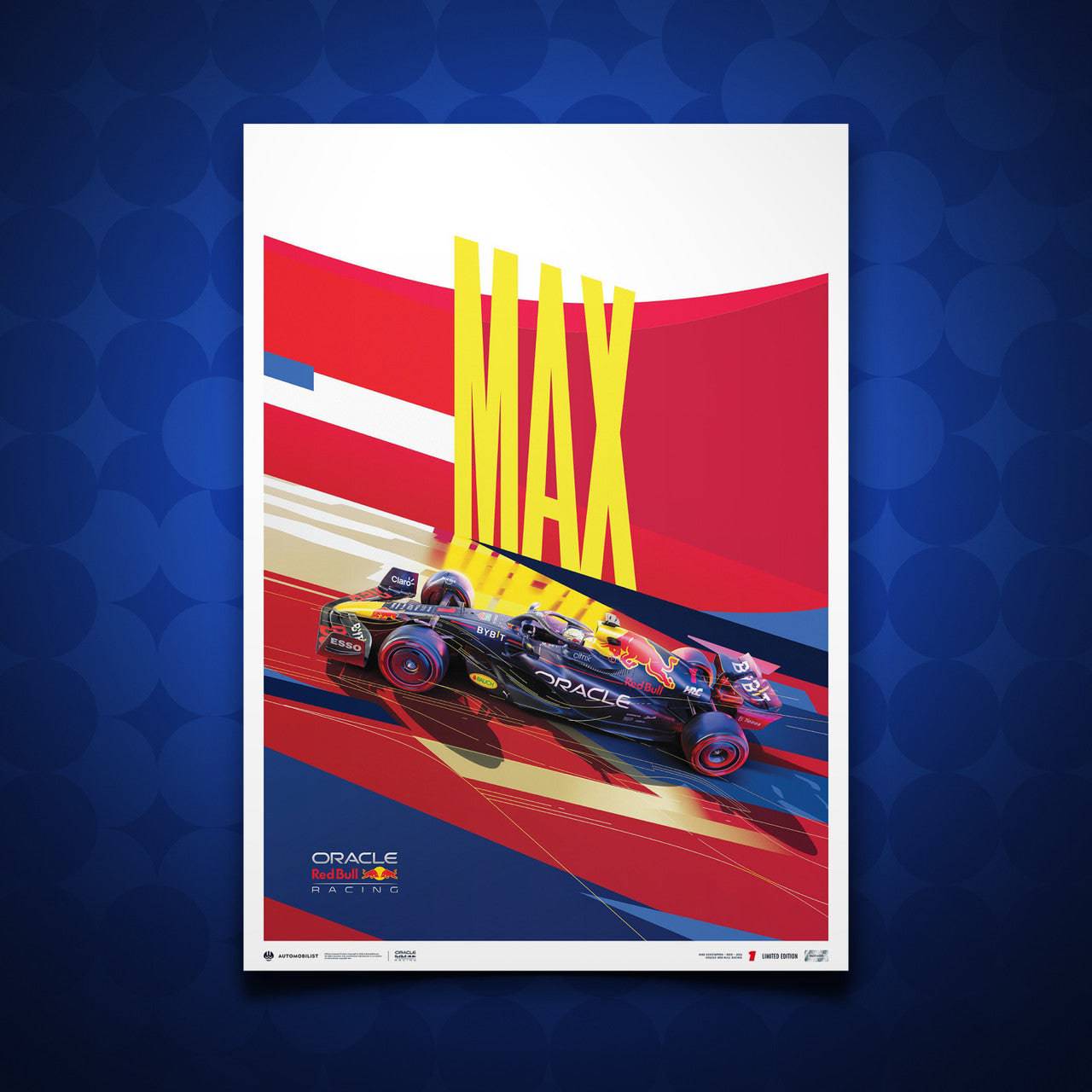 Max Verstappen | 2022 Oracle Red Bull Racing | Unique Numbers Poster ...