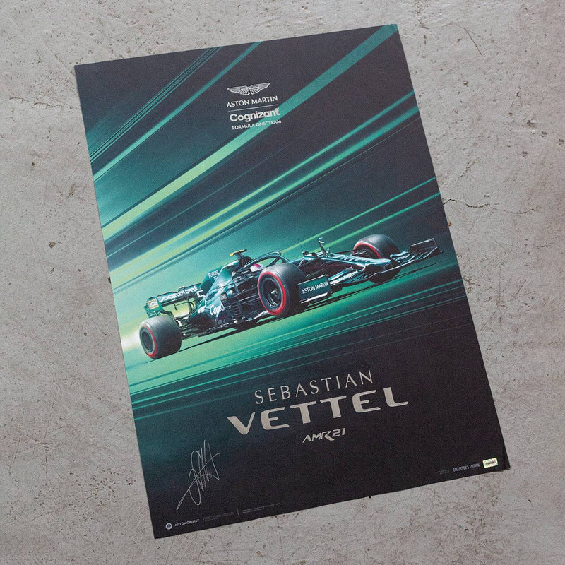 Signed by Sebastian Vettel | 2021 Aston Martin Cognizant Formula One ...