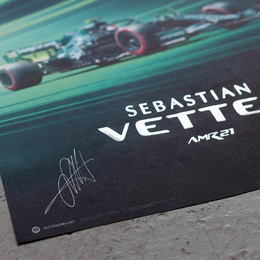 Signed by Sebastian Vettel | 2021 Aston Martin Cognizant Formula One ...