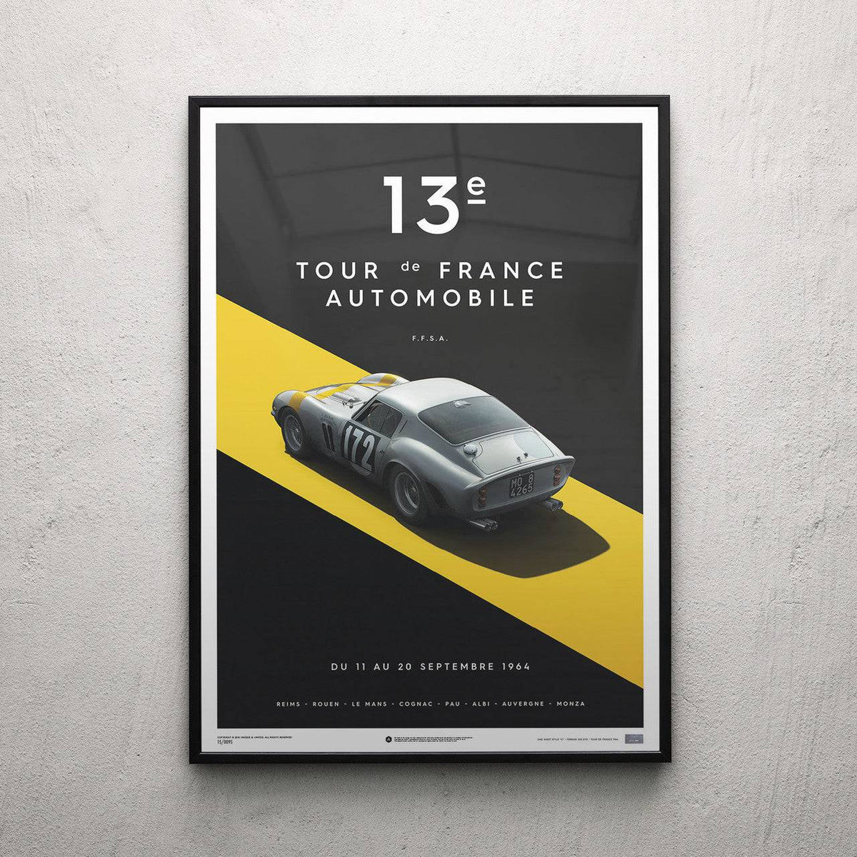 Poster Frame | Black Wood | 50 x 70 cm | Automobilist
