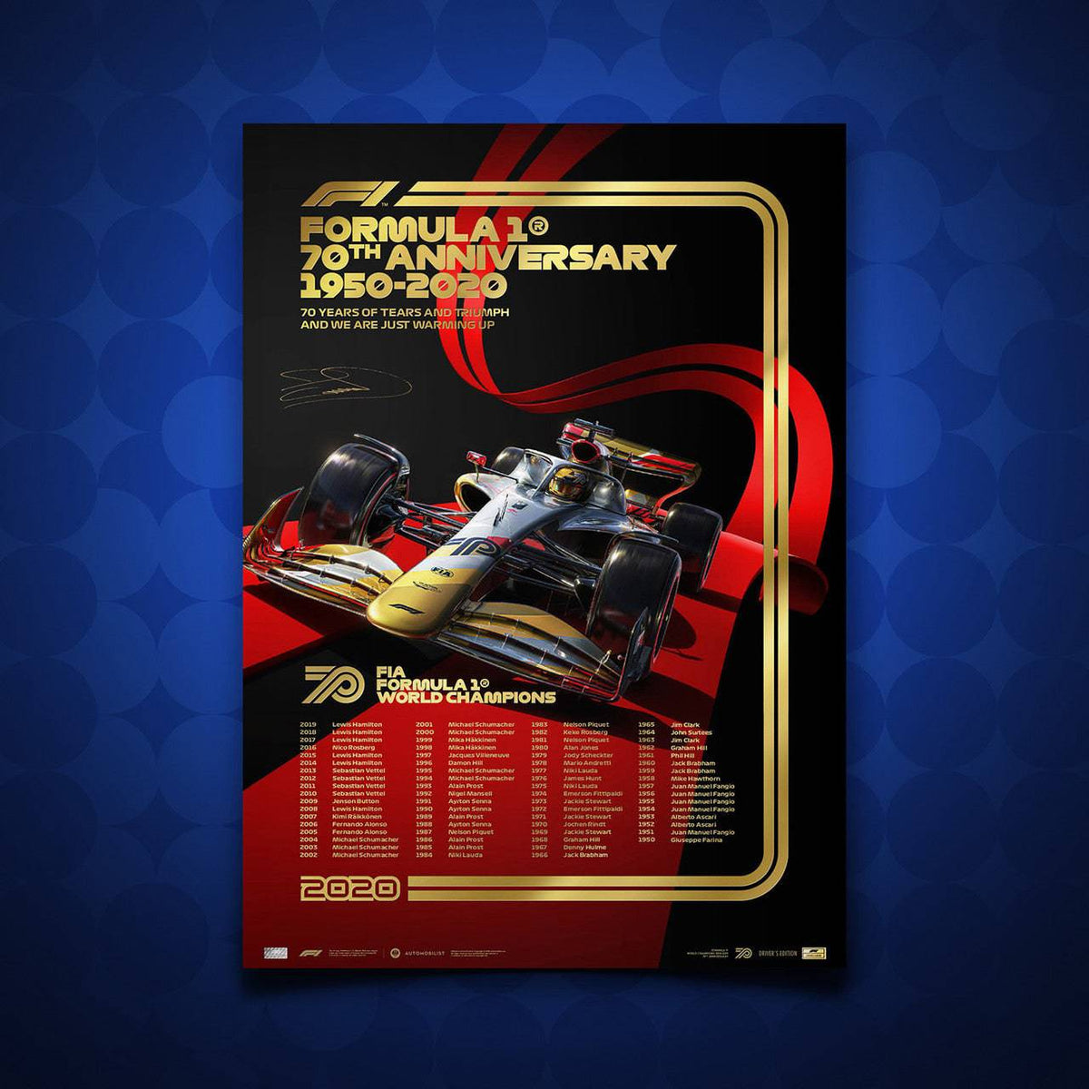 Signed by David Coulthard | Formula 1® World Champions 1950-2019 ...
